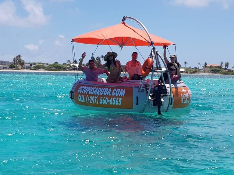 Floating the Sea in An Aqua Donut with Octopus Aruba! | Visit Aruba Blog
