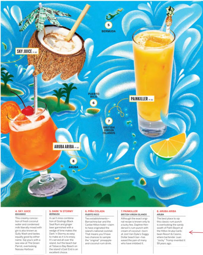 The May issue of Food & Wine features Hilton Aruba’s legendary Aruba ...
