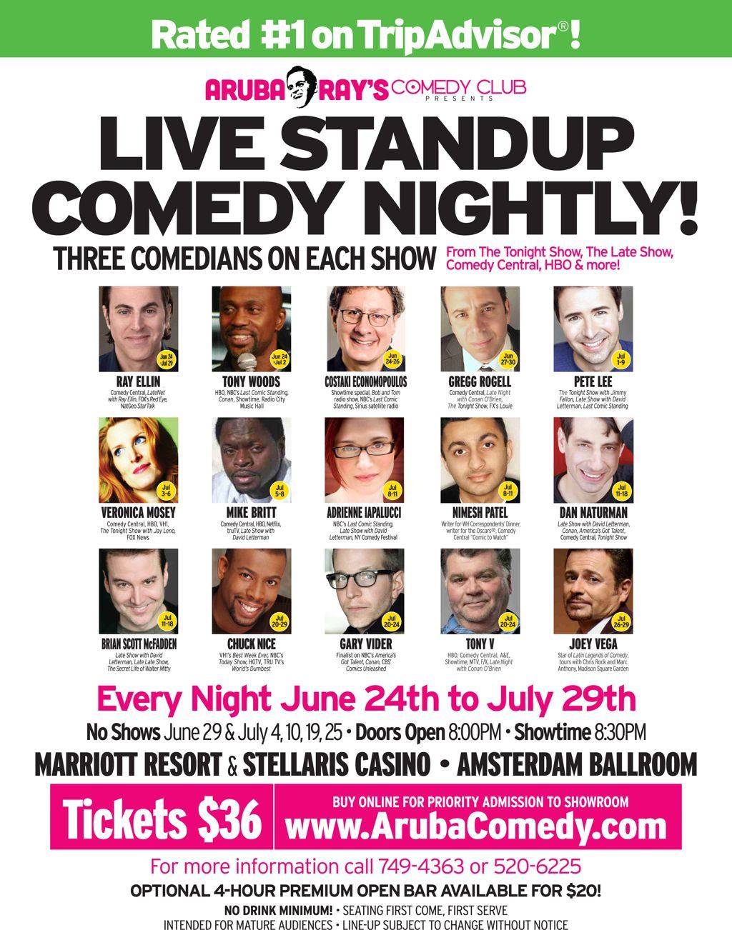 VisitAruba.com | Aruba Ray's Comedy Show