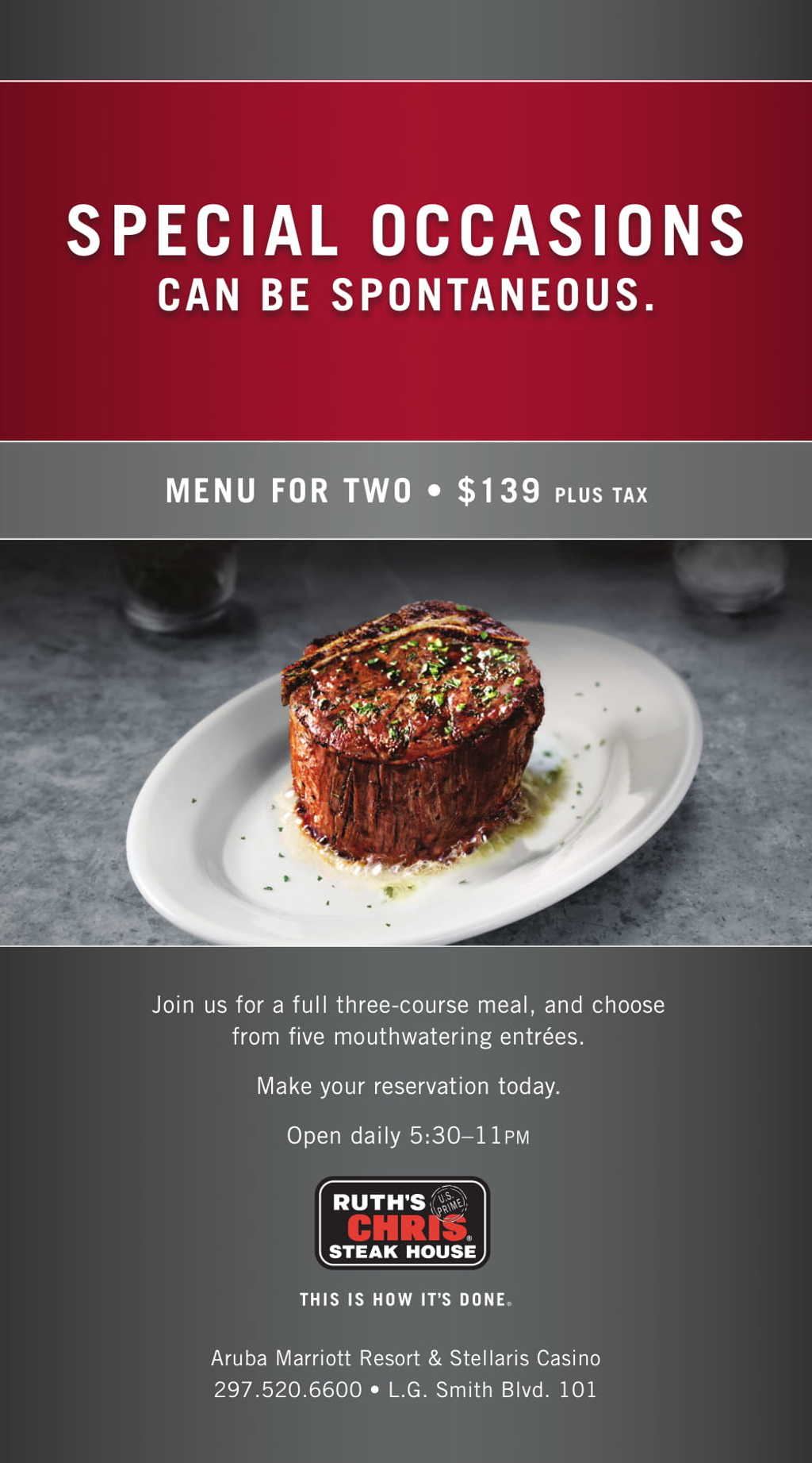 Aruba Restaurant Specials - special offers and deals at Aruba Restaurants